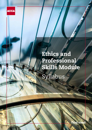 EPSM syllabus 290419 FOR ACCA MODULES - Ethics and Professional Skills ...