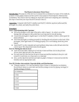 Physics lab report 5 - Lab name: Uniform Circular Motion Name: Paige ...