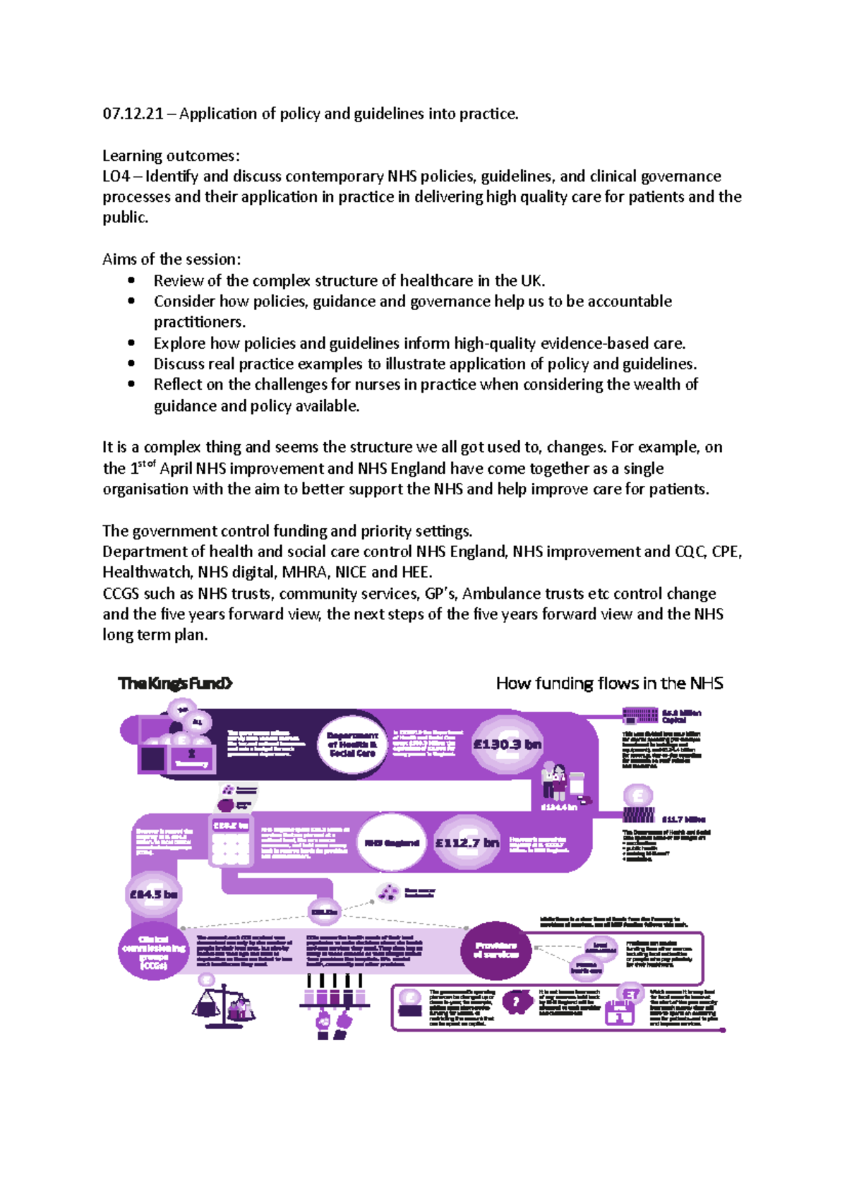 07.12.21 - Application of policy and guidelines into practice. - 07.12 ...