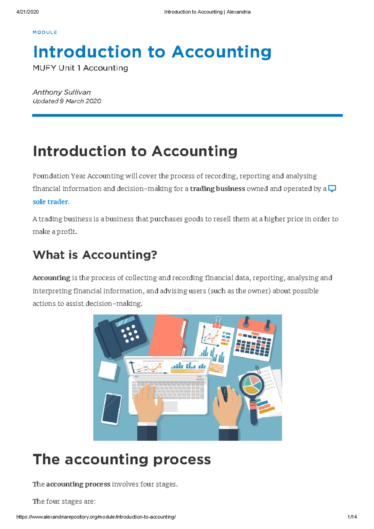 Introduction to Accounting - MODULE Introduction to Accounting ...