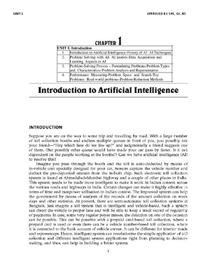 AI unit 4 - AI NOTES - Artificial Intelligence - Studocu