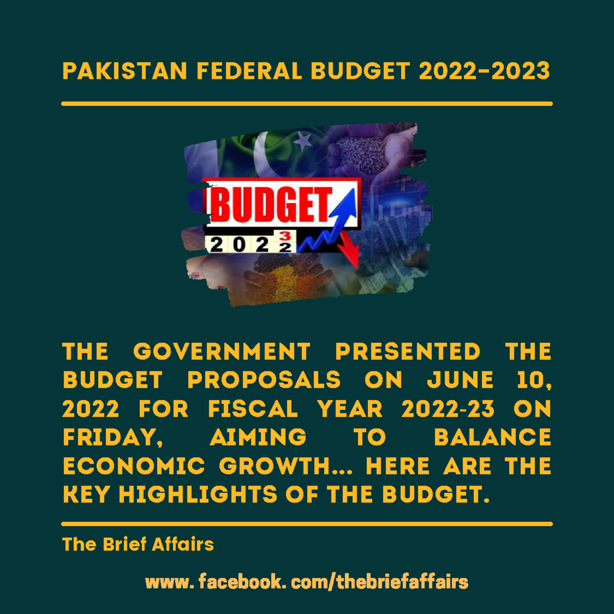 Pakistan Federal Budget 2022-23 - The government presented the budget proposals on june 10, 2022 ...