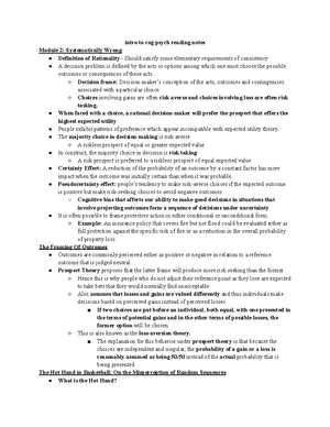 Lecture 1-The Mystery - Note - What’s a Mind? Scientific Problems vs ...