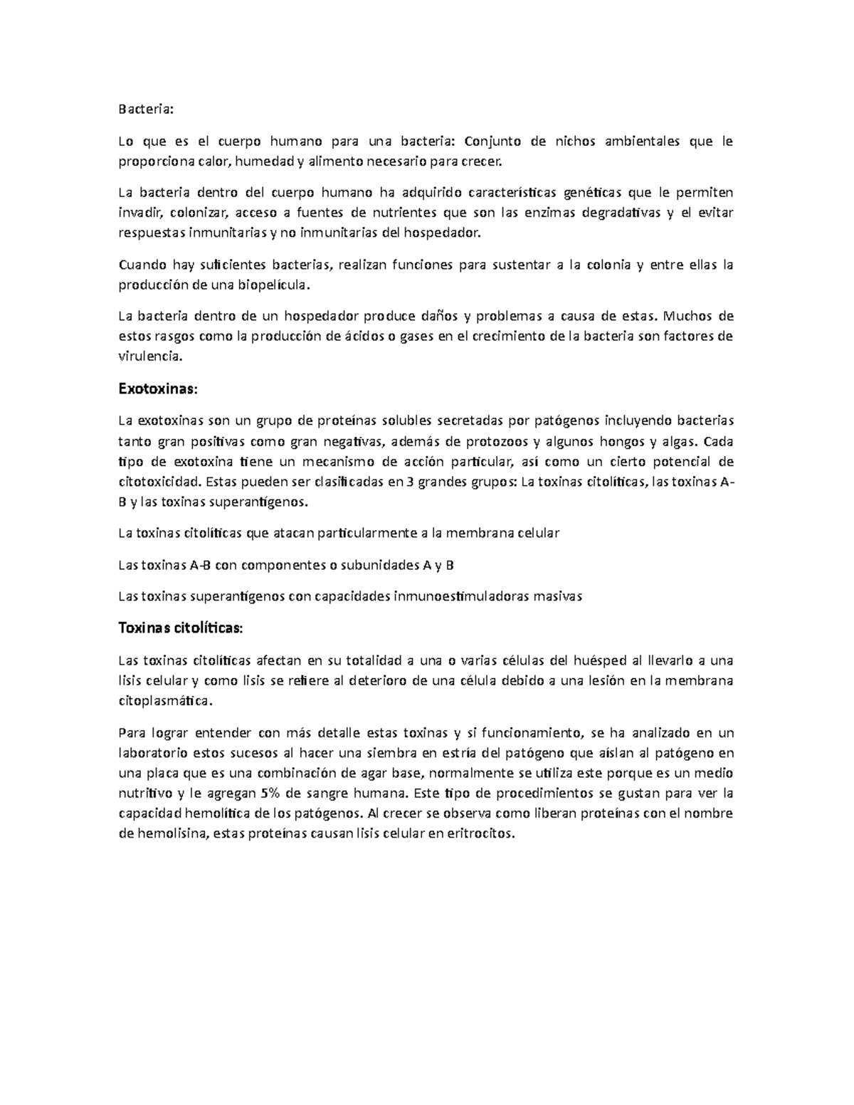 Exotoxinas en la microbiología de la infección - Bacteria: Lo que es el ...