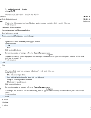 CJ 112 6-2 Module Six Assignment - Justice System Law Enforcement Courts Corrections As a ...