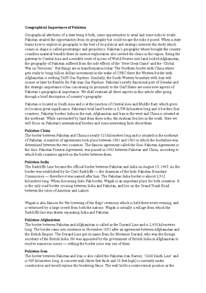Section 1 Notes by Sir Amir Saleem and Sir Asim - PAK STUDIES PAPER 1 ...