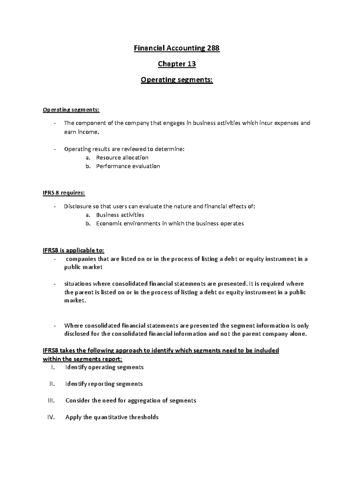 Chapter -13 -notes - Summary Financial Accounting - Financial ...