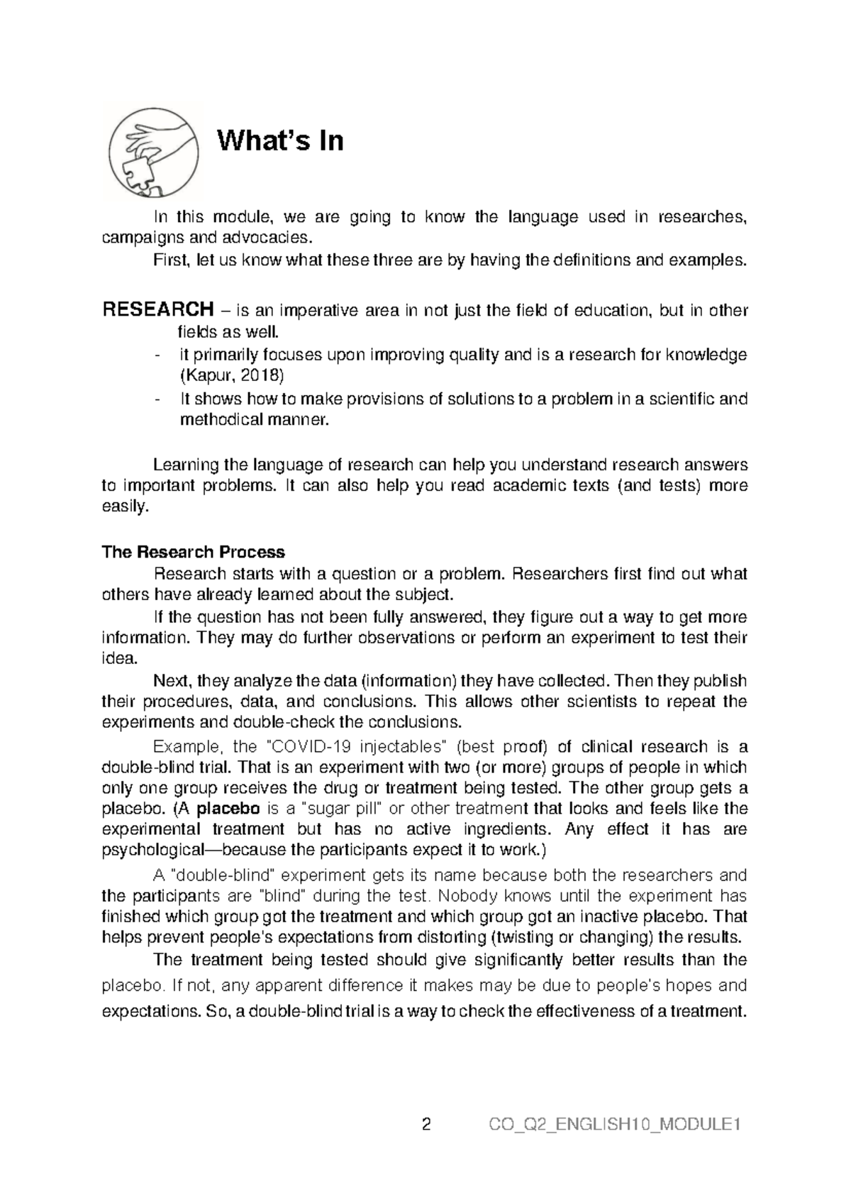 English 10 Q2 Mod1 Languageof Research Campaignsand Advocacies-6-11 ...