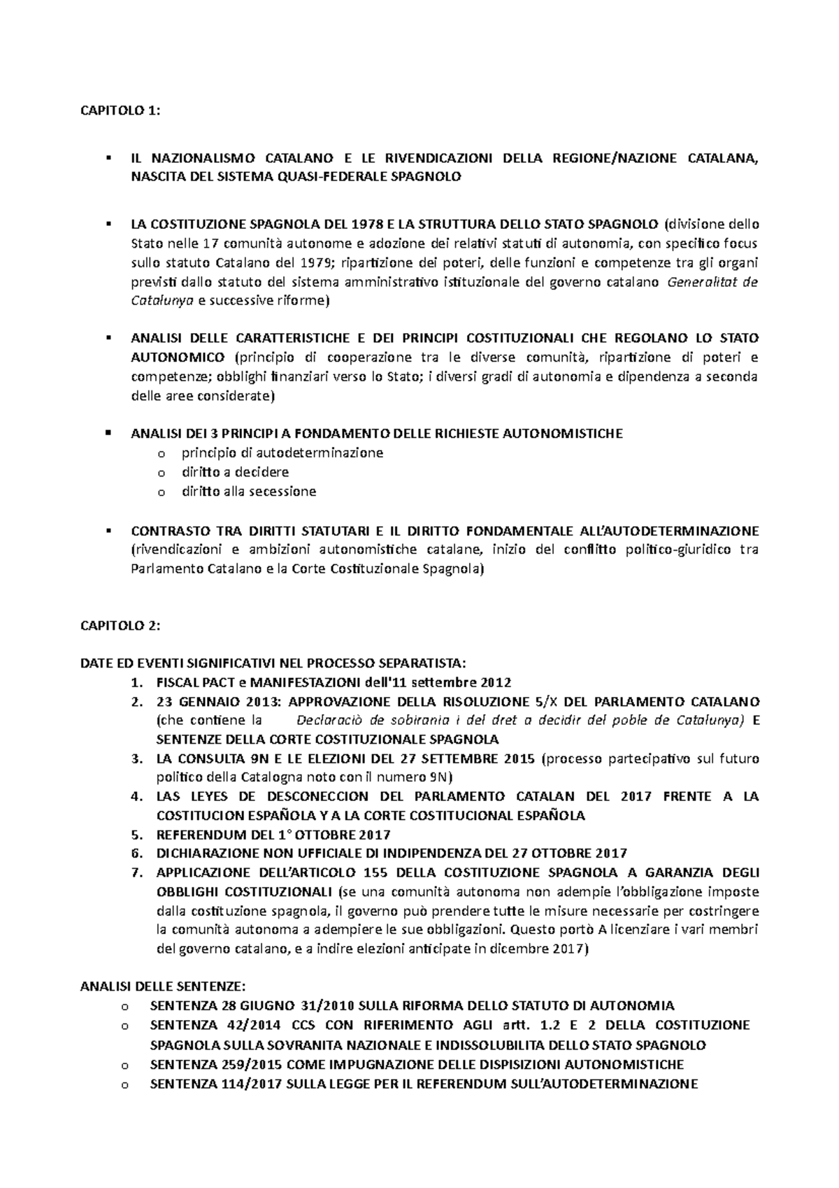 Bozza Indice TESI copia - CAPITOLO 1: IL NAZIONALISMO CATALANO E LE ...