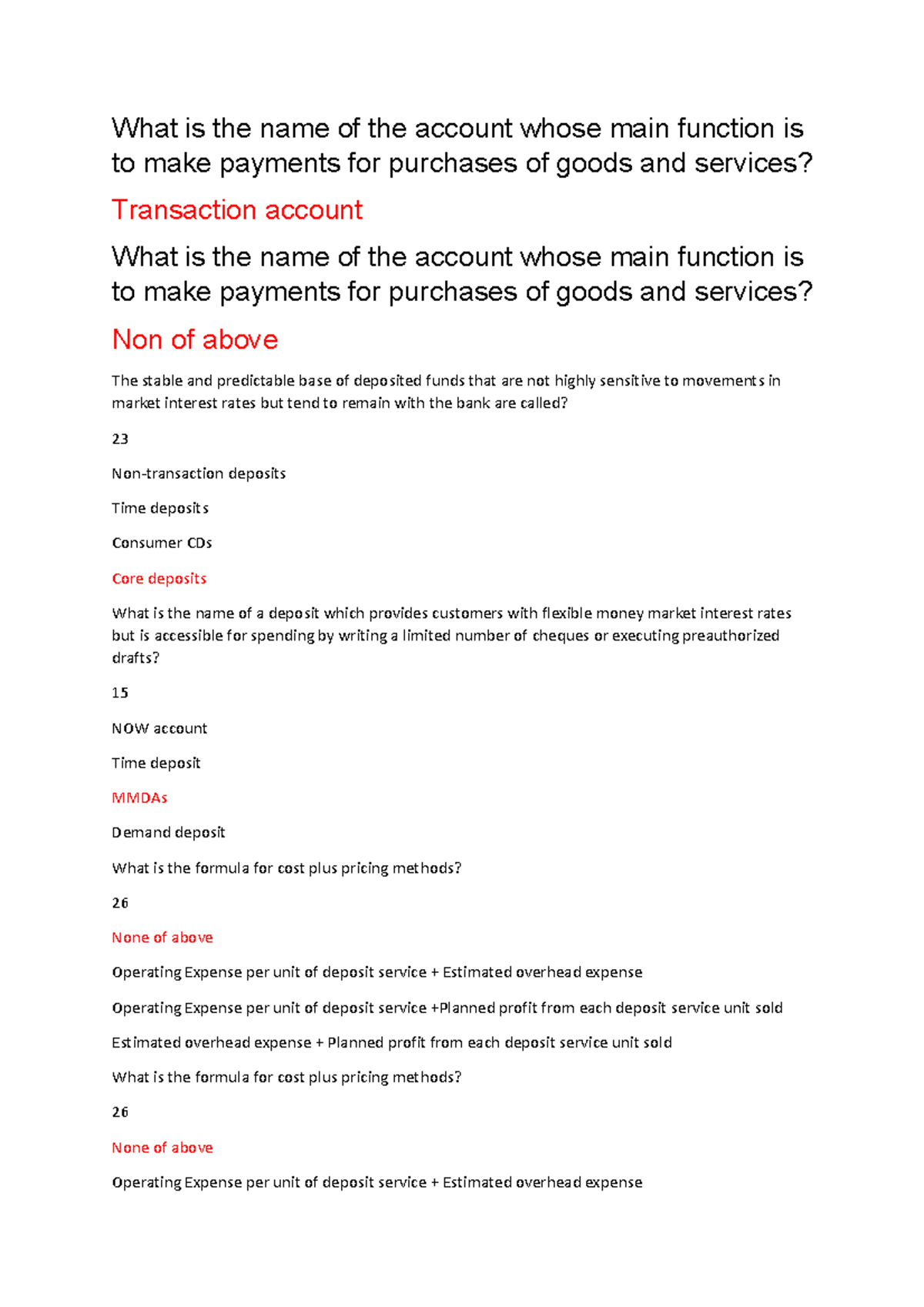 NHTM1 - knowlege - What is the name of the account whose main function is to make payments for ...