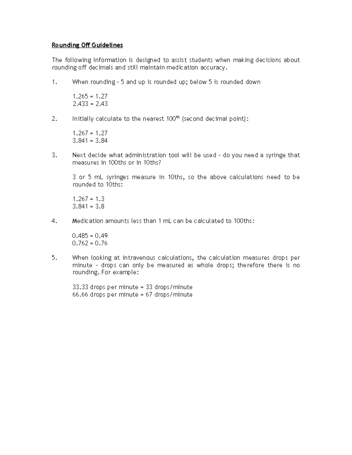 Roundoff guidelines 16 - Rounding Off Guidelines The following ...