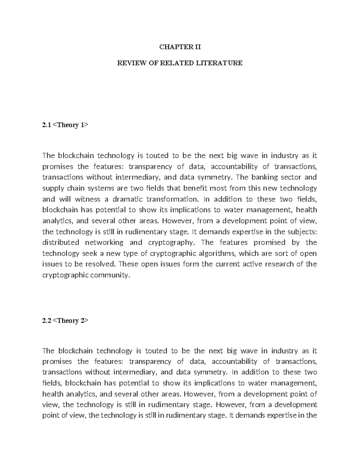 Chapter II - N/A - CHAPTER II REVIEW OF RELATED LITERATURE 2 The ...