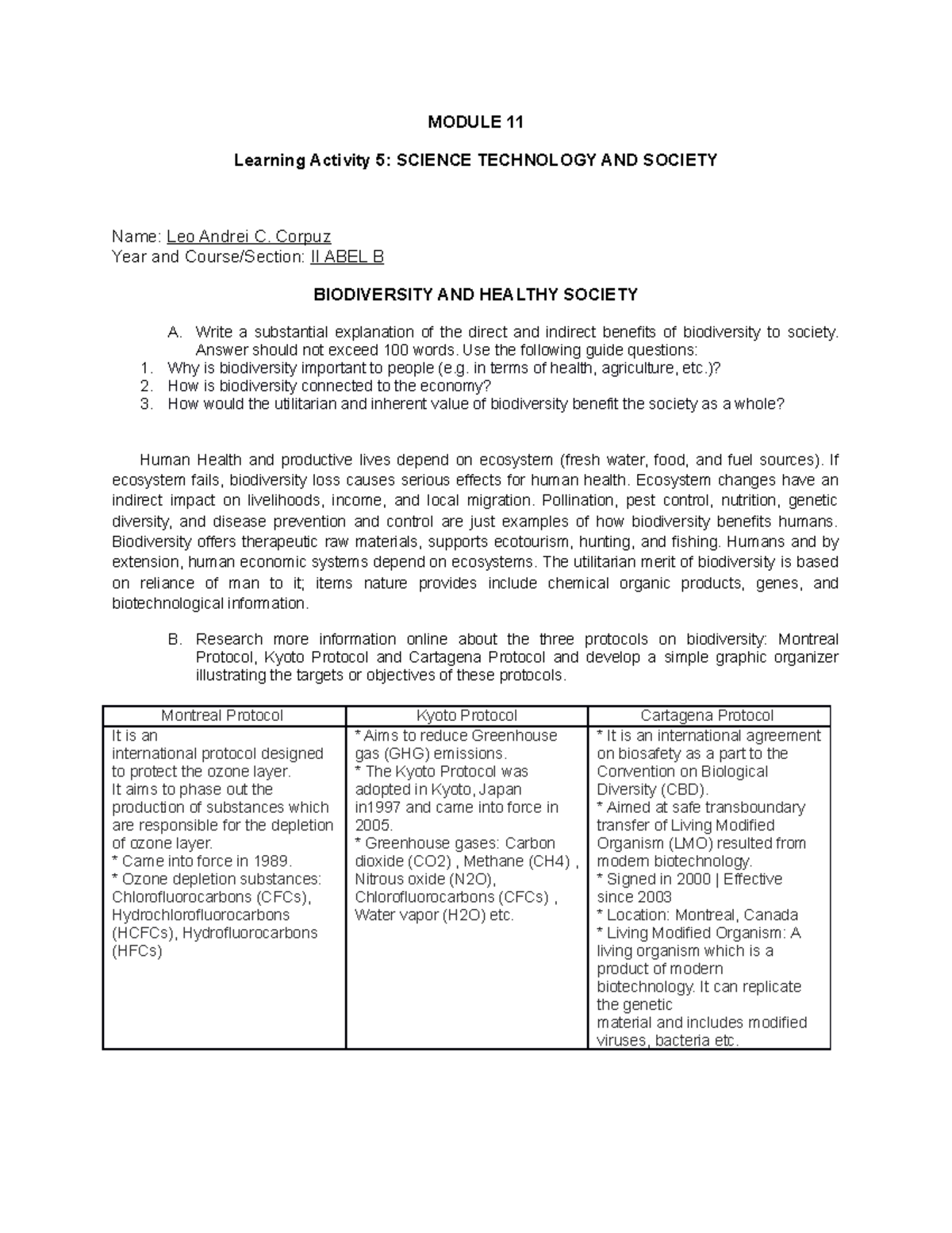 M11 LA - Module 11 learning activity essay and graphs - MODULE 11 ...