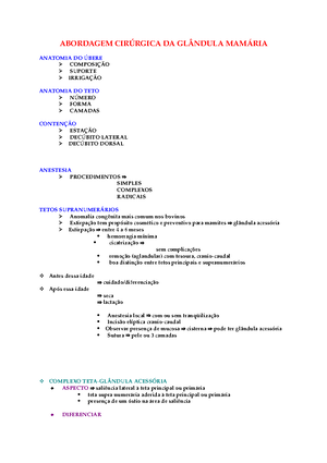 Aula Esôfago equino - Clinica Médica e Cirurgica de Grandes Animais ...