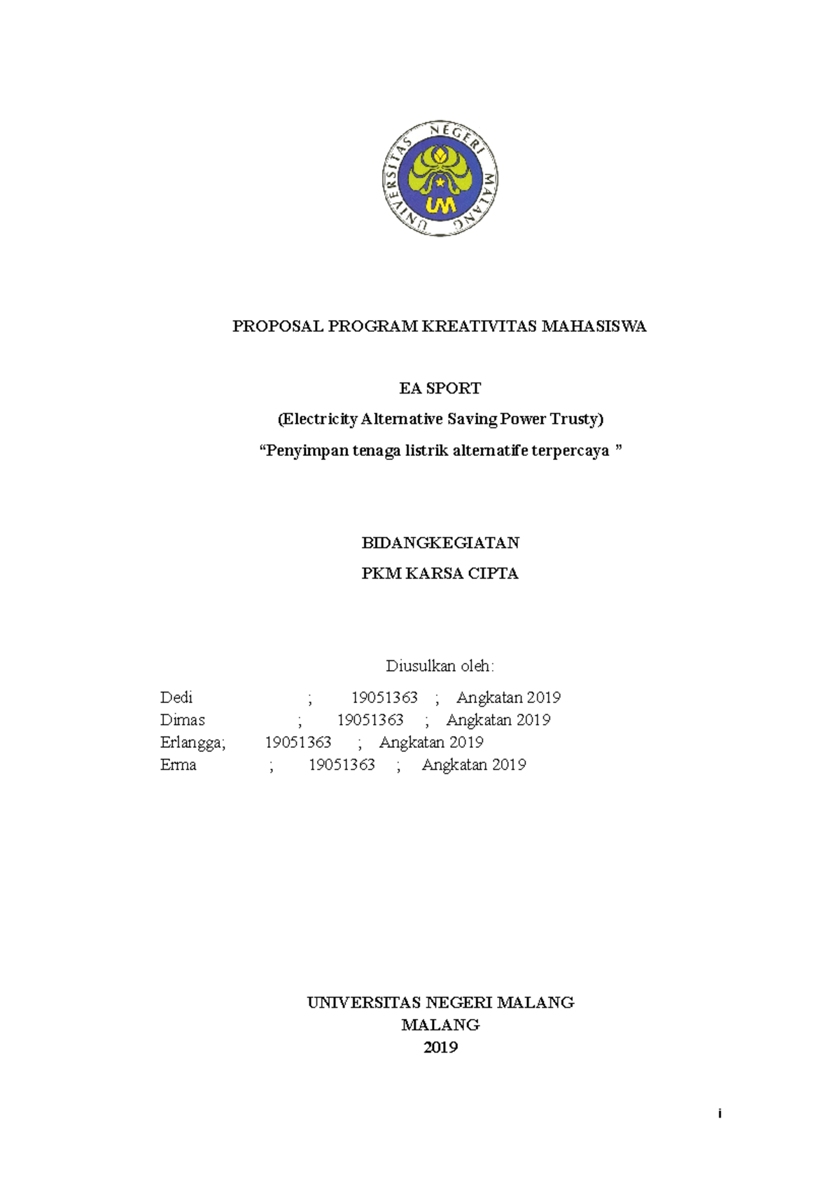 PKM KC alat otomotif - ####### PROPOSAL PROGRAM KREATIVITAS MAHASISWA ...