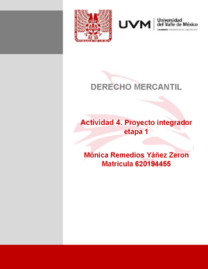 actividad 7 proyecto integrador etapa 2 - ACTIVIDAD 7. PROYECTO INTEGRADOR ETAPA 2 EQUIPO NO. 8 ...
