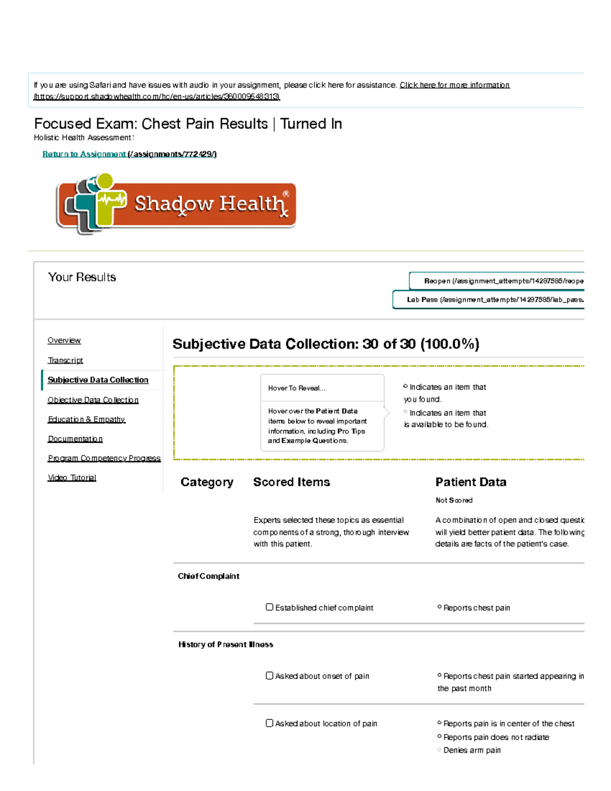 Shadow Health® │ Digital Clinical Experiences™ from Elsevier - Focused ...