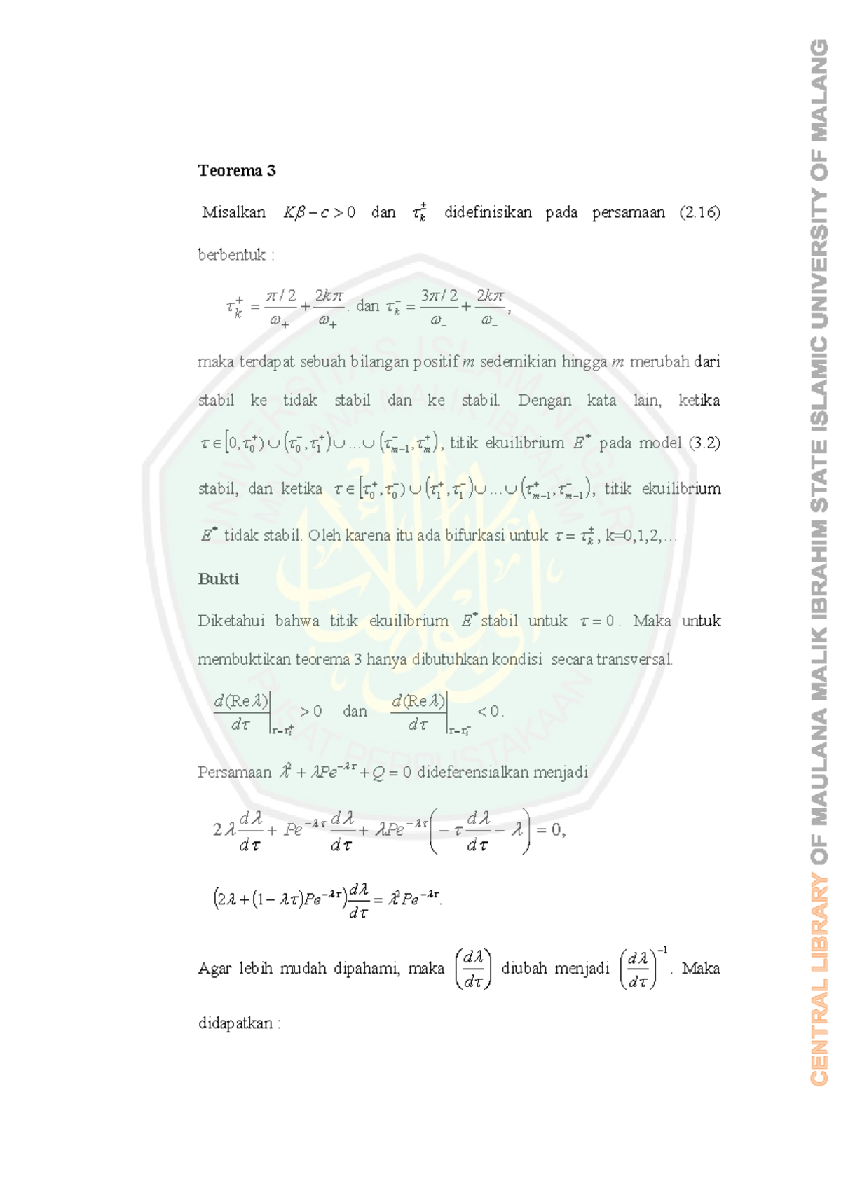 Analisis Sistem Persamaan Diferensial Model Predator-Prey Dengan ...