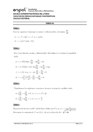 SOL y RUB 1P CV PAO1 21 - Examen resuelto de Calculo Vectorial - TEMA 1- 1 Para el conjunto a ...