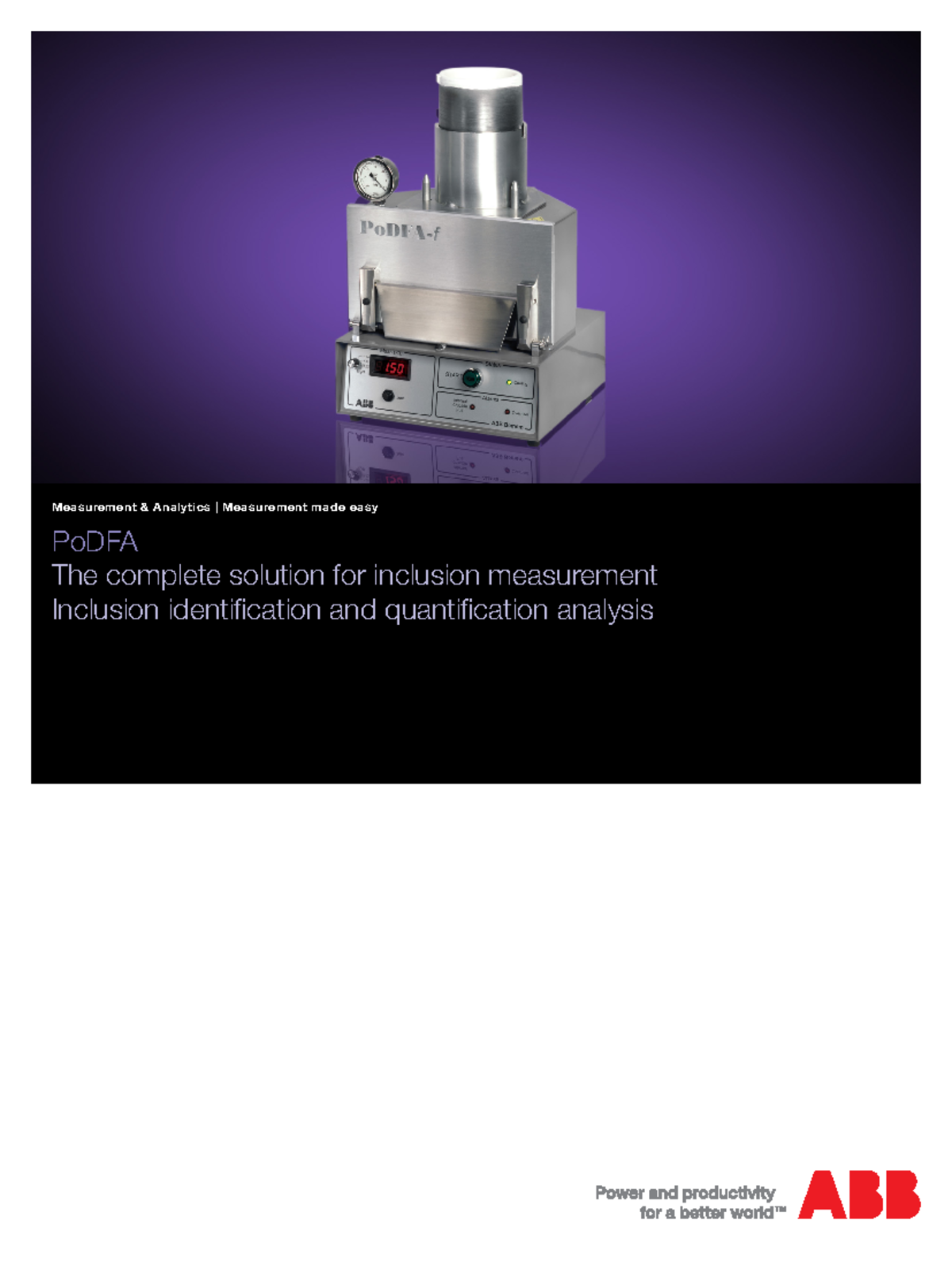 PB Po DFA-EN A - EQUIPO ME MEDICIÓN DE INCLUSIONES - PoDFA The complete ...