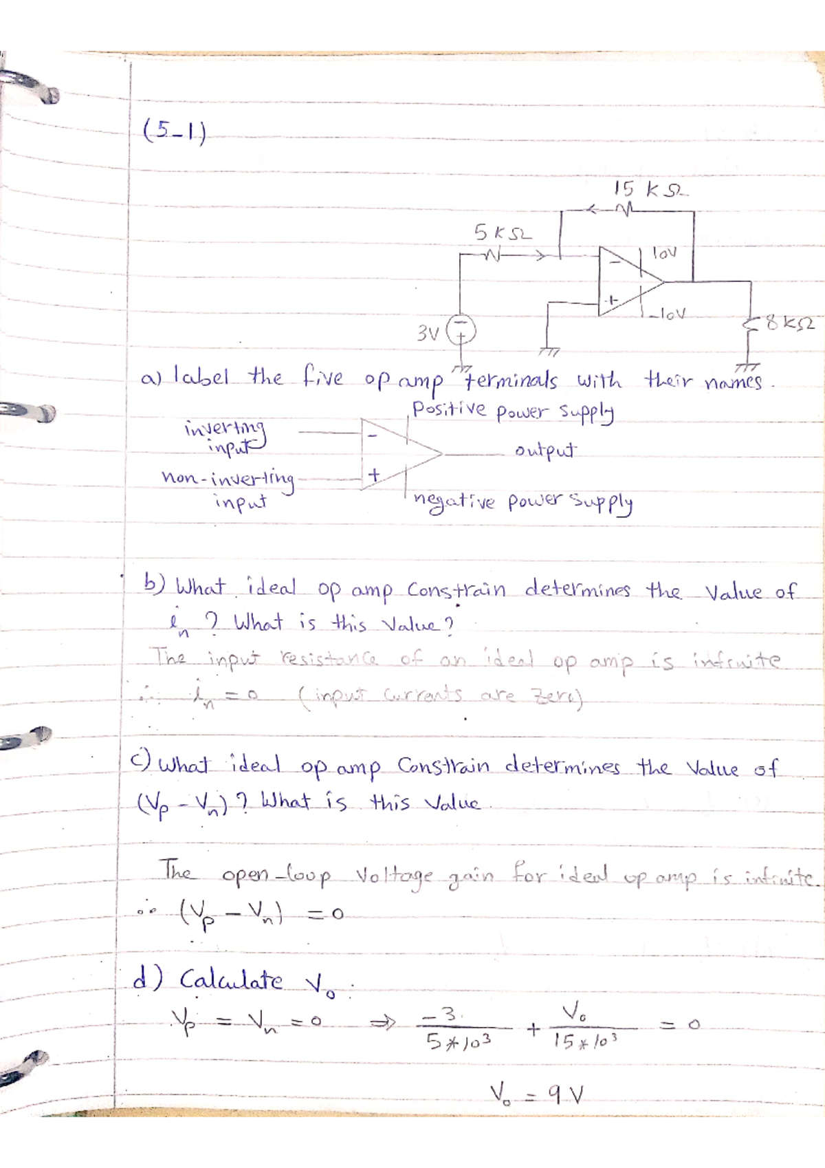 Operational Ampilifer Problems - Electronics And Devices - Studocu