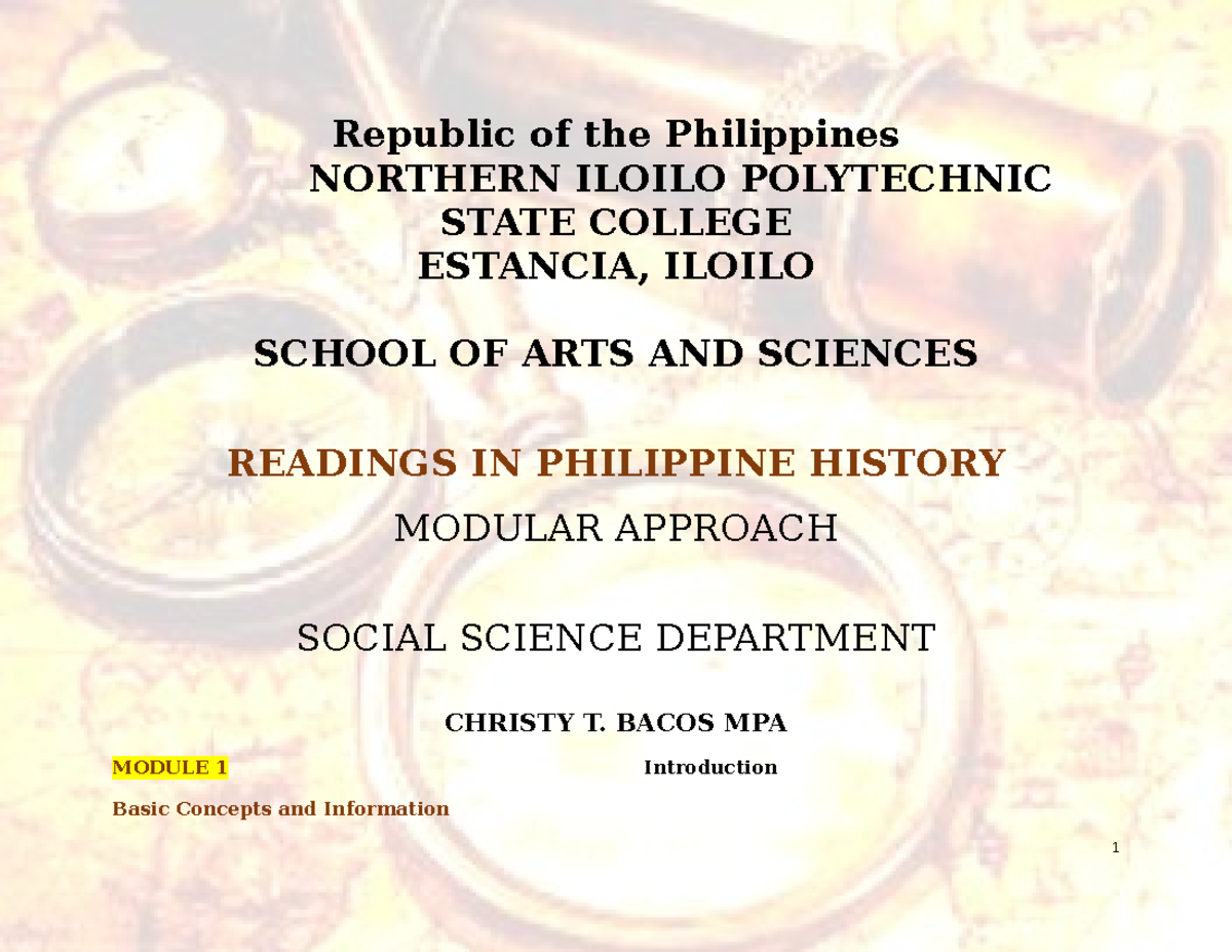RIPH-Module-1-Lesson-1-2 - Republic of the Philippines NORTHERN ILOILO POLYTECHNIC STATE COLLEGE ...