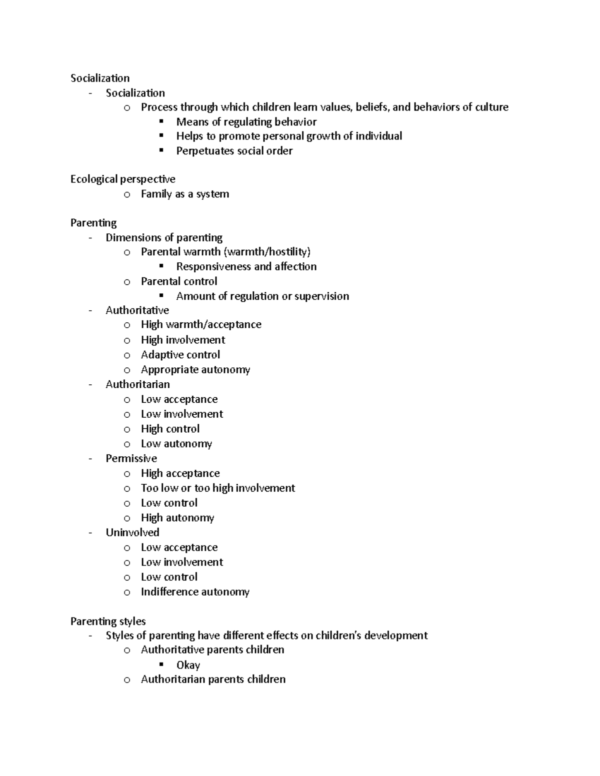 Socialization - Anne Shutte - Socialization - Socialization o Process ...