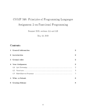 Comp348.2021f.a02.assignment.ii - COMP 348 - Concordia - Studocu