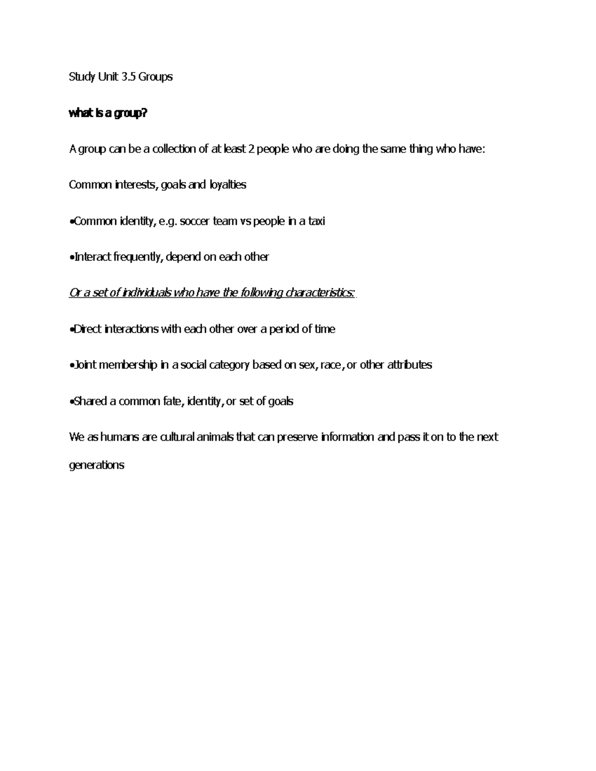 2021.10.26 SU 3 - Tutorial Whatsapp session notes - Study Unit 3 Groups ...