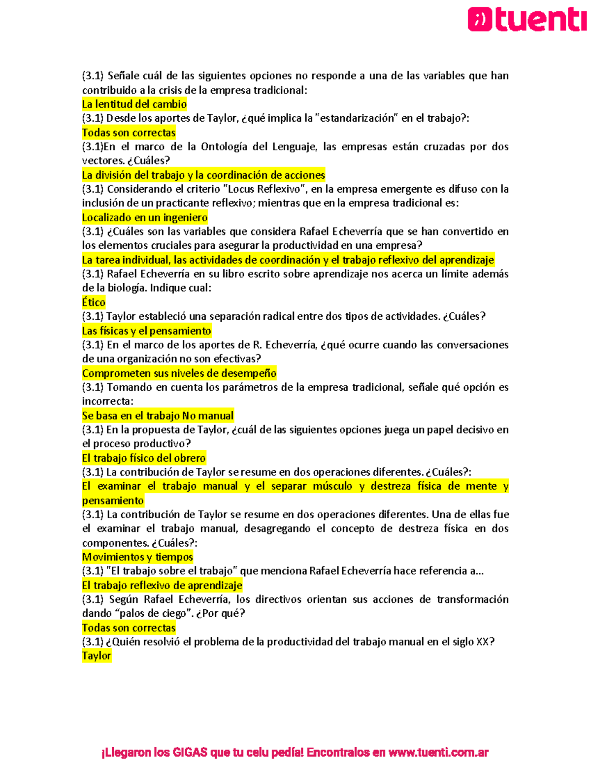 Parcial 24 20 Julio 2020, preguntas y respuestas - Warning: TT: undefined function: 32 Warning ...