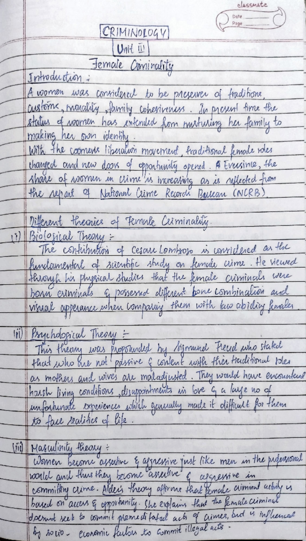 Criminology unit 3 -===:.. - Ui{ l lemcJt ___..μ.-:-....:.M1-lt • eJ tJ ...