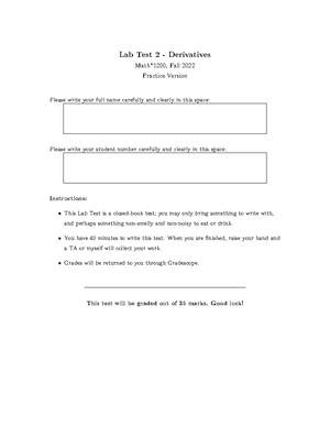 W24 Fake Exam-1 - Final exam layout - University of Guelph School of ...