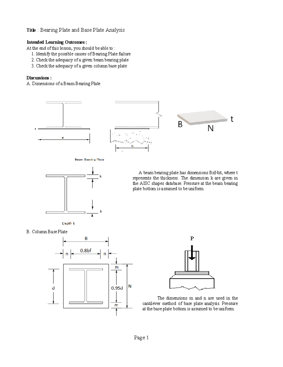 M7 - Material in steel - Page 1 Intended Learning Outcomes : At the end ...