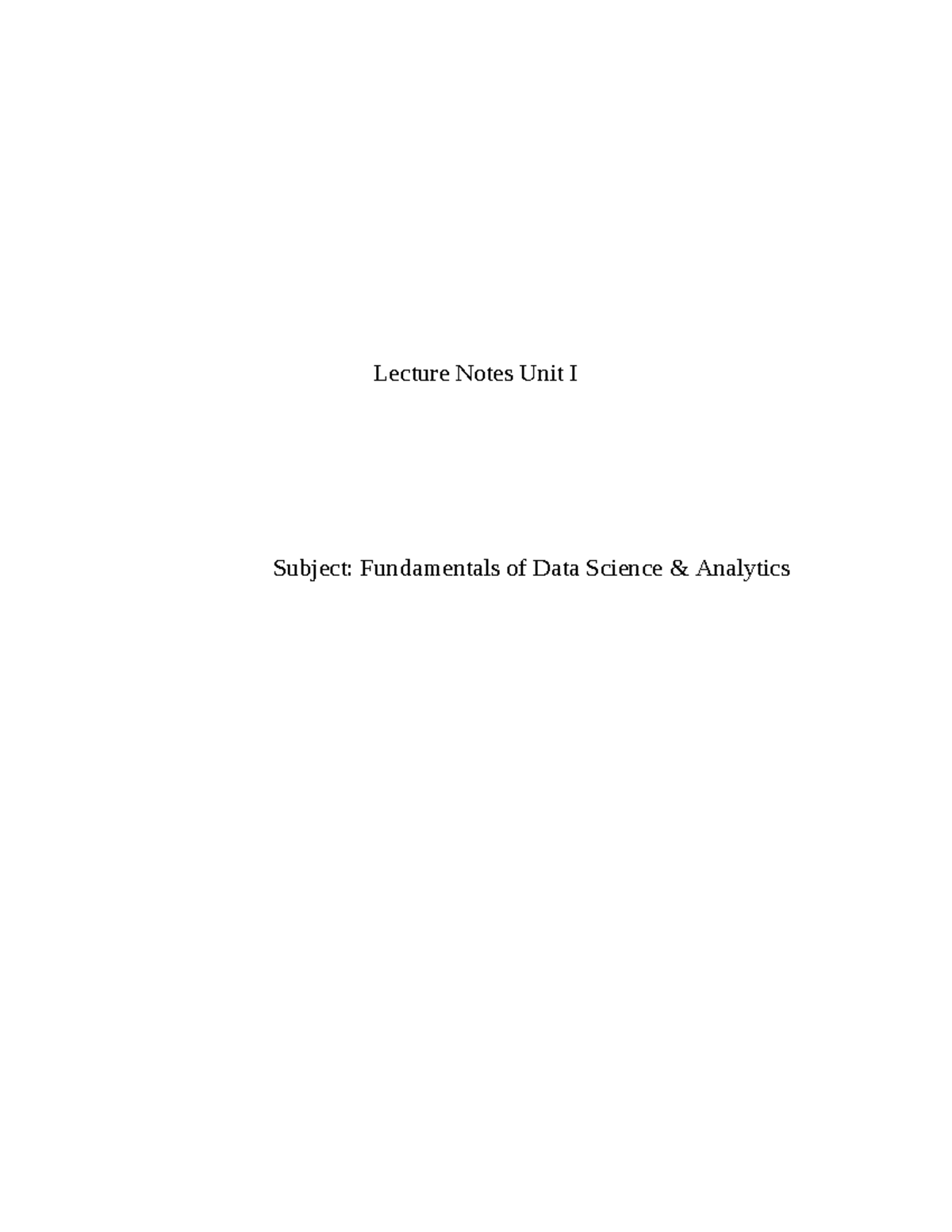 AD3491-Fundamentals-of-Data-Science-and-Analytics Notes - Lecture Notes ...