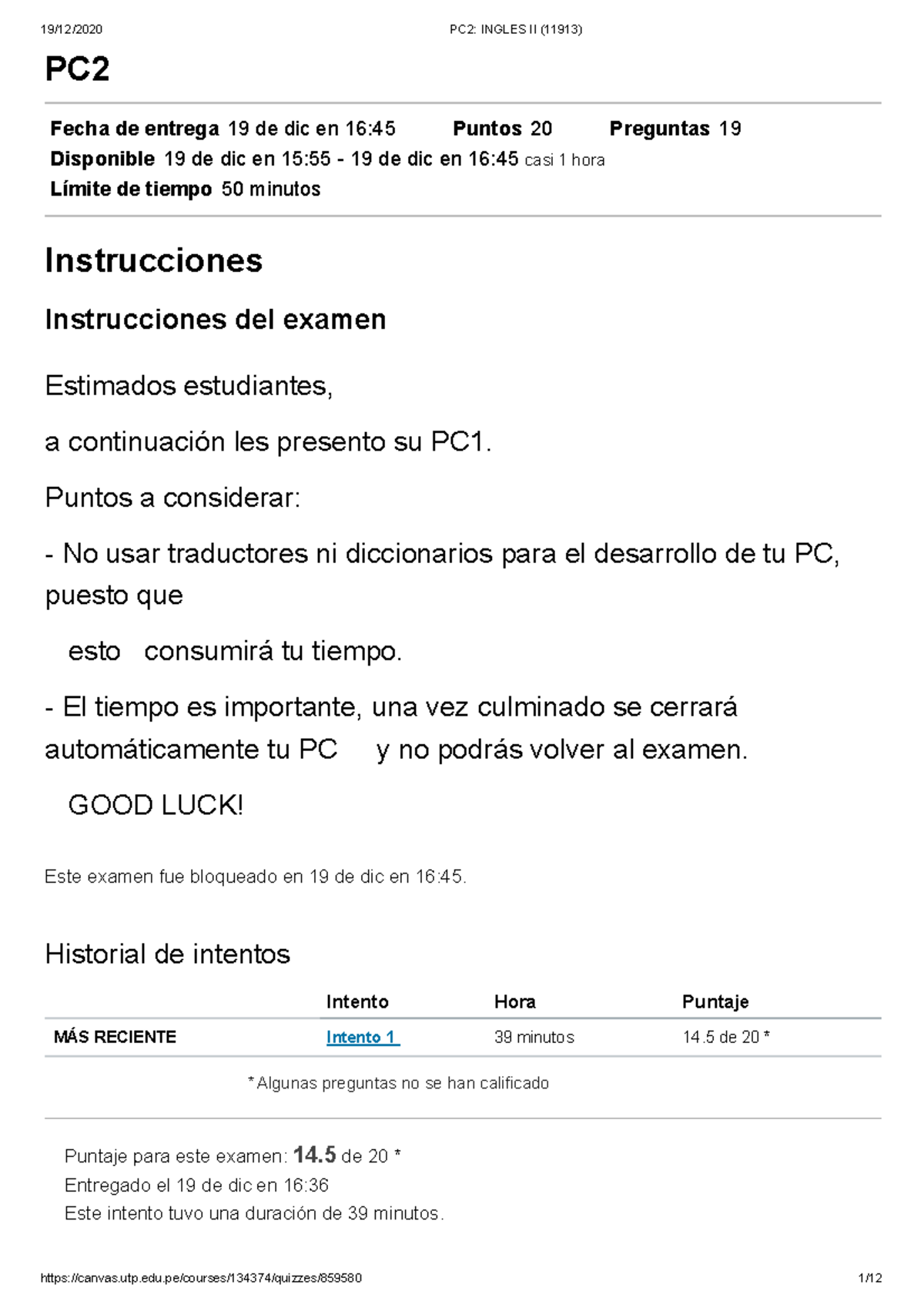 PC2 Ingles II (11913) - calculo avanzado para ingeniera calculo avanzado para ingeniera calculo ...