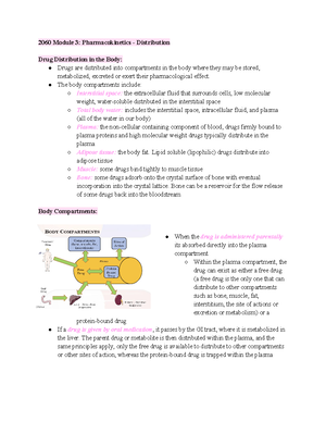 Module 1 Notes 2020 - INTRODUCTION TO PHARMACOLOGY 1 - INTRODUCTION ...