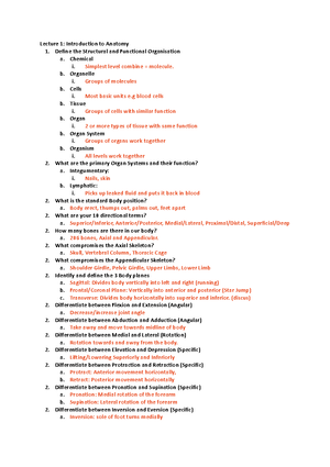Subject Outline - Structural Anatomy - SUBJECT OUTLINE 92511 Structural ...
