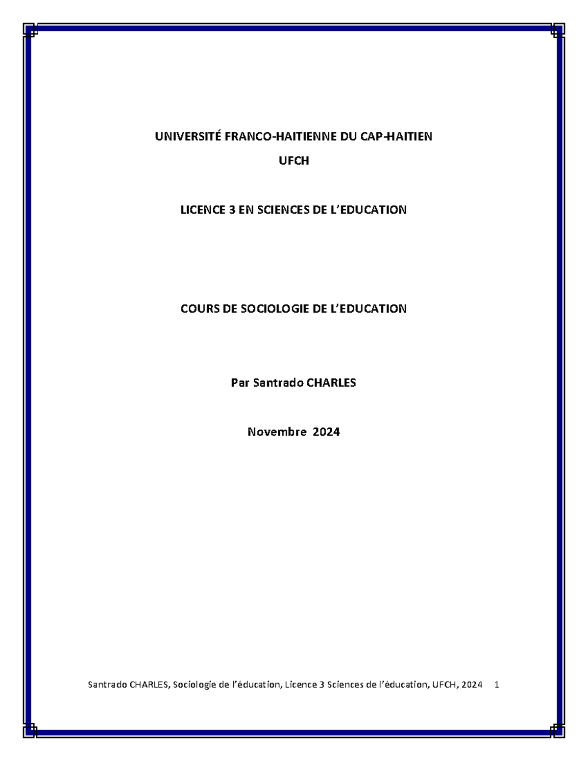 UFCH- Support Socio EDUC-2024-2025 043507 - UNIVERSITÉ FRANCO-HAITIENNE ...