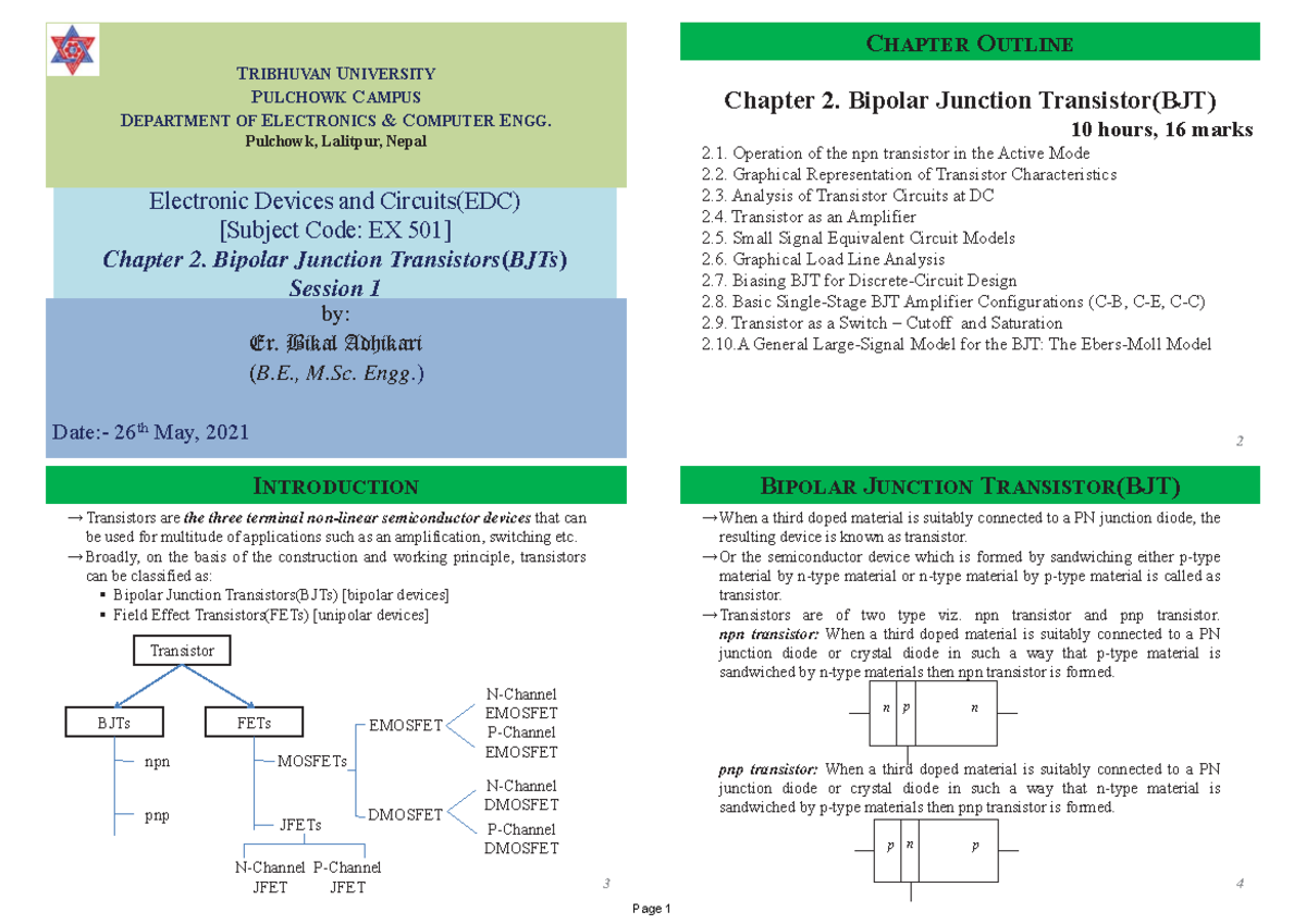 BJT - its an insights on bjt by Bikal Adikari - Electronic Devices and ...