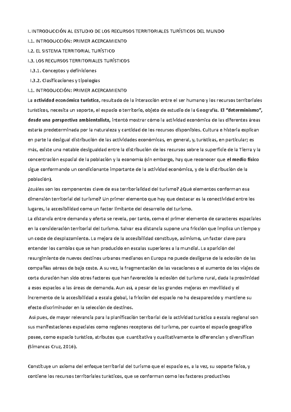 Tema introducción recursos territoriales - Warning: TT: undefined function: 32 I. INTRODUCCIÓN ...