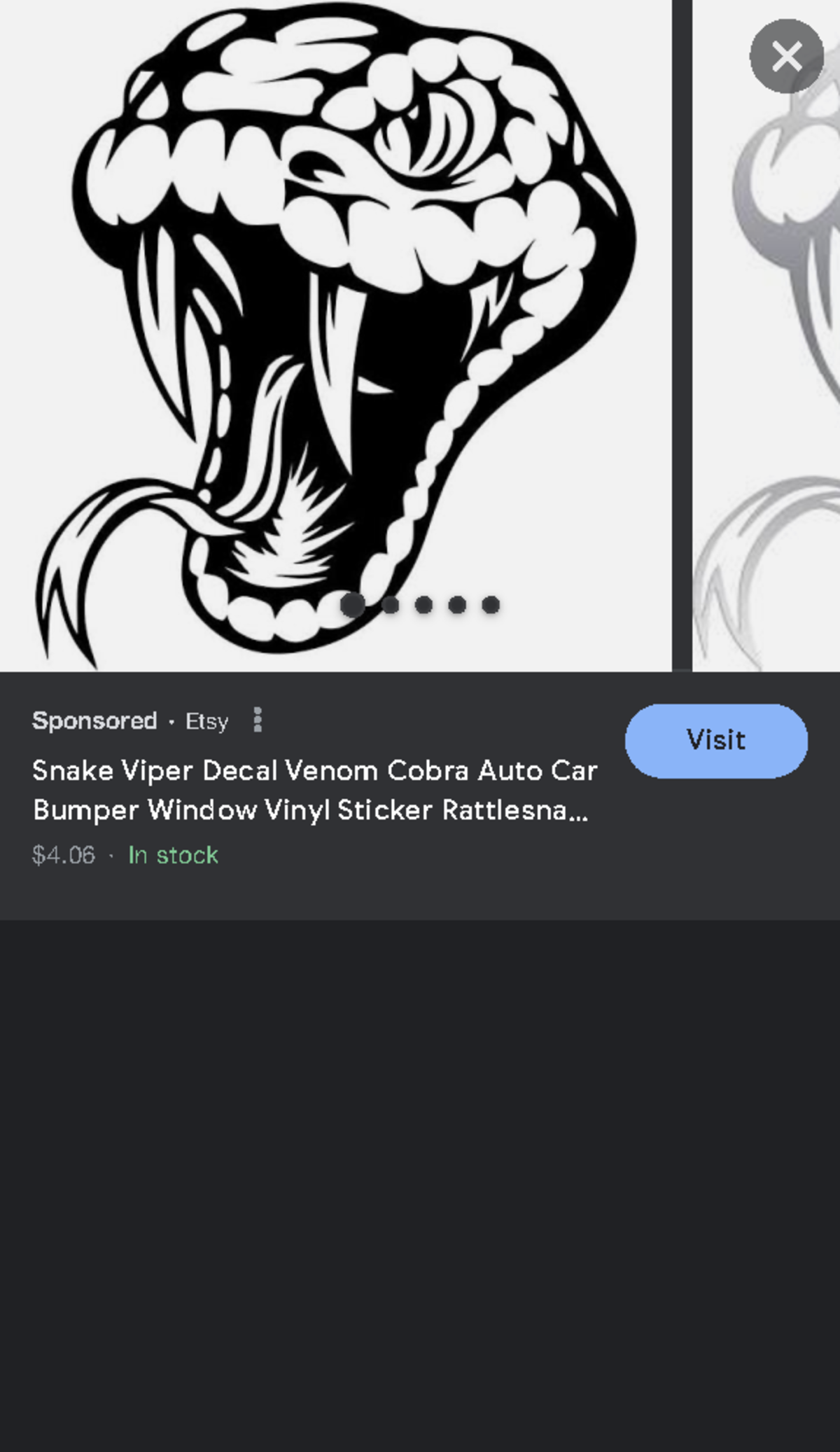 Snake image - Google Search - Snake Viper Decal Venom Cobra Auto Car ...