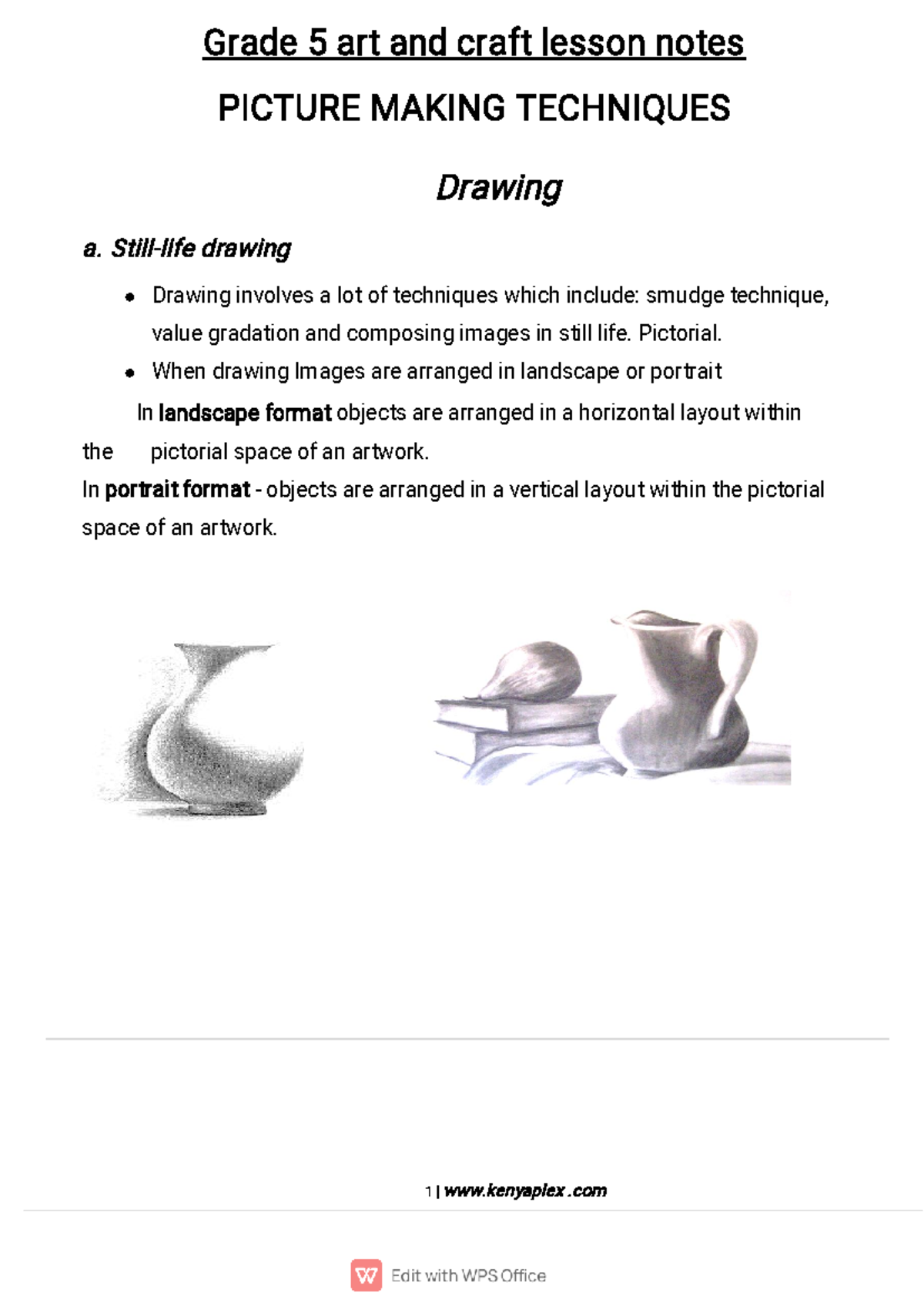 Grade 5 art and craft grade 5 notes - Grade 5 artandcraftlessonnotes ...