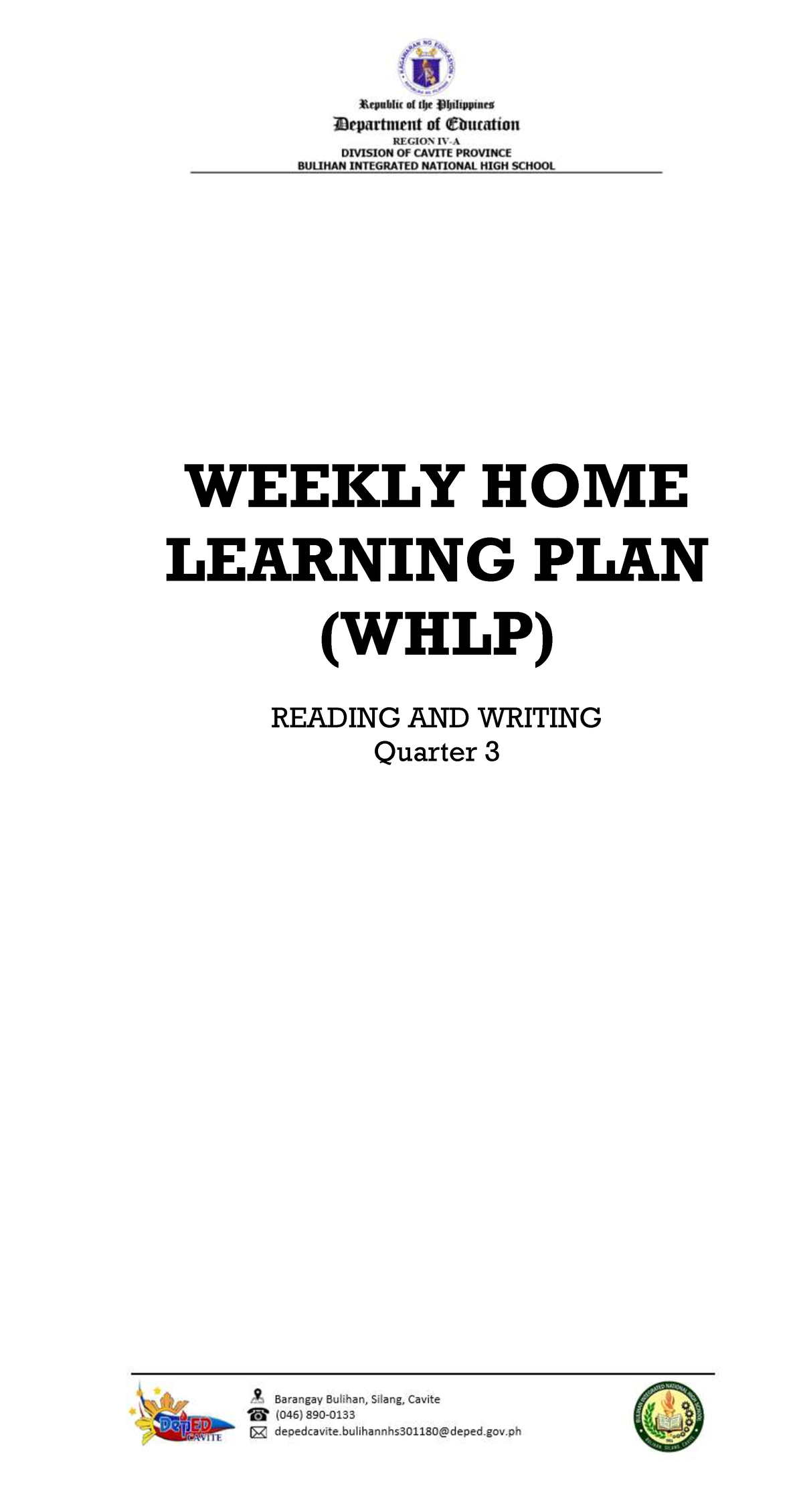 Q3 WHLP RW Week-1-2 ojcojfhof ojfjfo goigo to ucufgofjf vojcj - WEEKLY ...