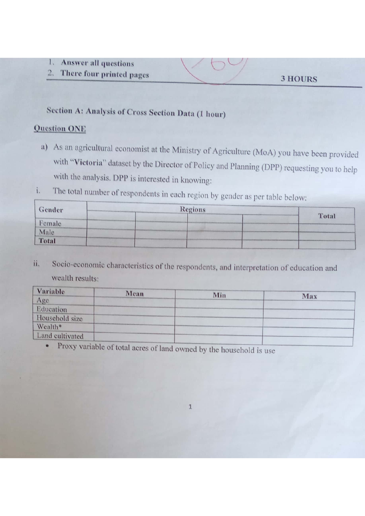 EB 302 , Test 2 - University - Econometrics I - Studocu