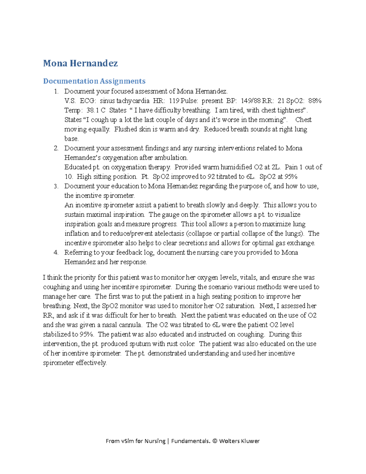 Mona Hernandez Da Lippincott Documentation Assignment Mona Hernandez Documentation