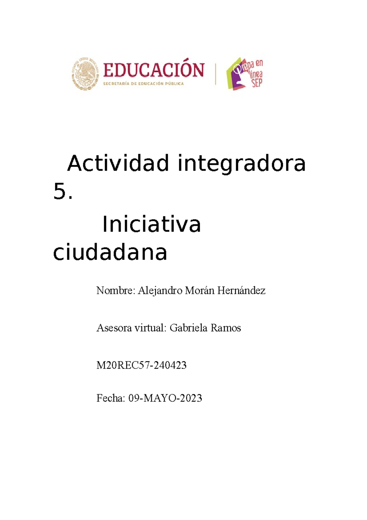 Moran Hernandez Alejandro M20S3AI5 - Actividad integradora 5 ...