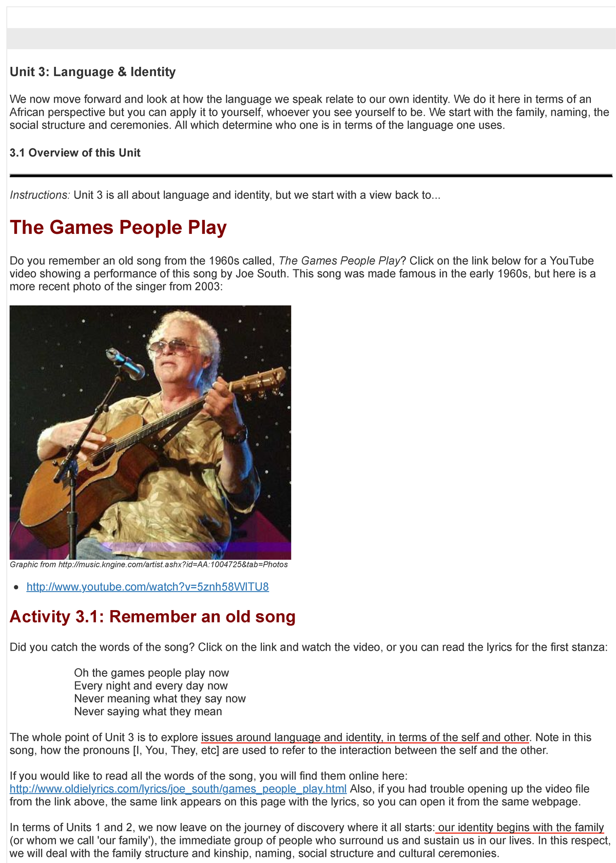 Unit 3 - Study Unit 3 Language Through An African Lens. - ####### Unit ...