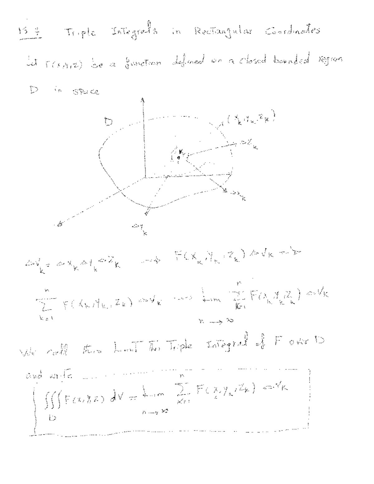 Lecture 14, Triple integrals in rectagular coordinates - Math209 - Studocu