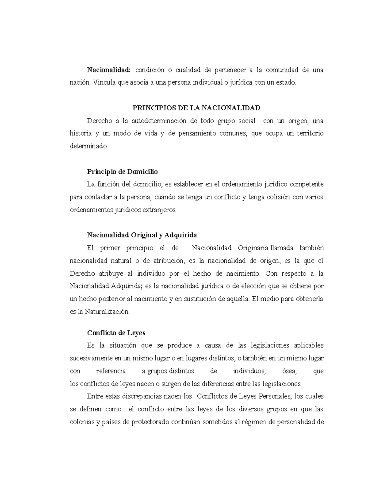 Nacionalidad - Vincula que asocia a una persona individual o jurídica ...