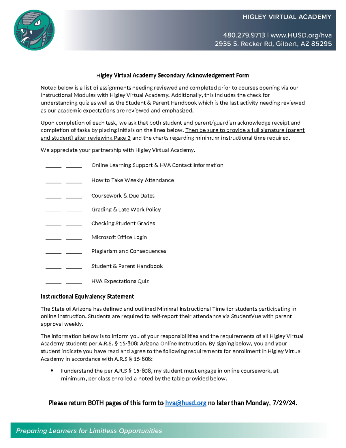 AOI 2024-2025 - AOI Form example - Higley Virtual Academy Secondary ...